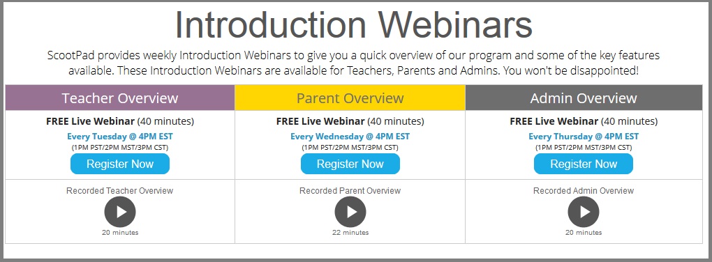 Introduction Webinars Scootpad Blog